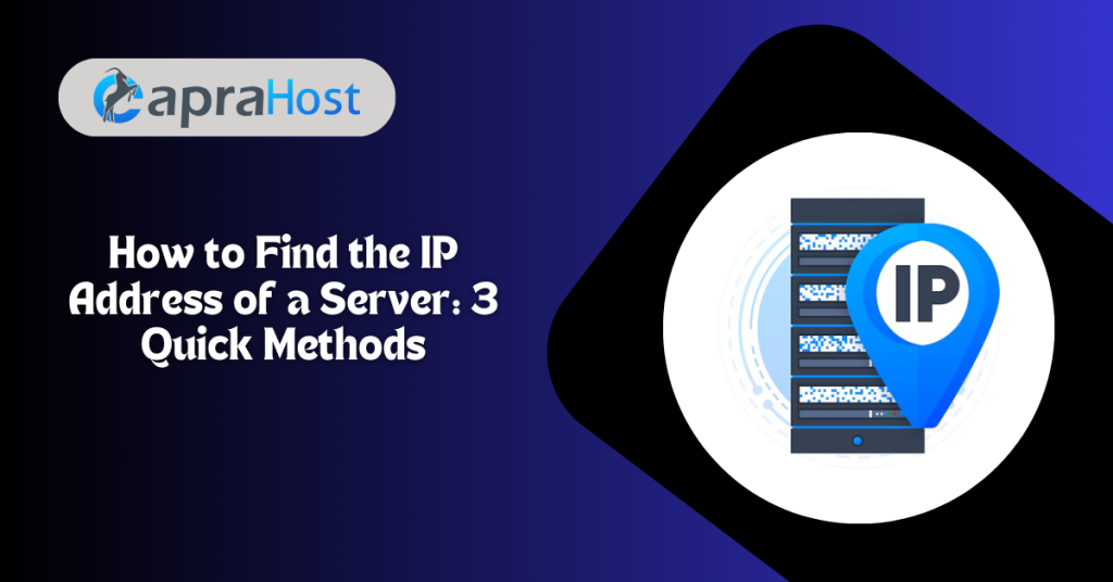 How to Find the IP Address of a Server: 3 Quick Methods
